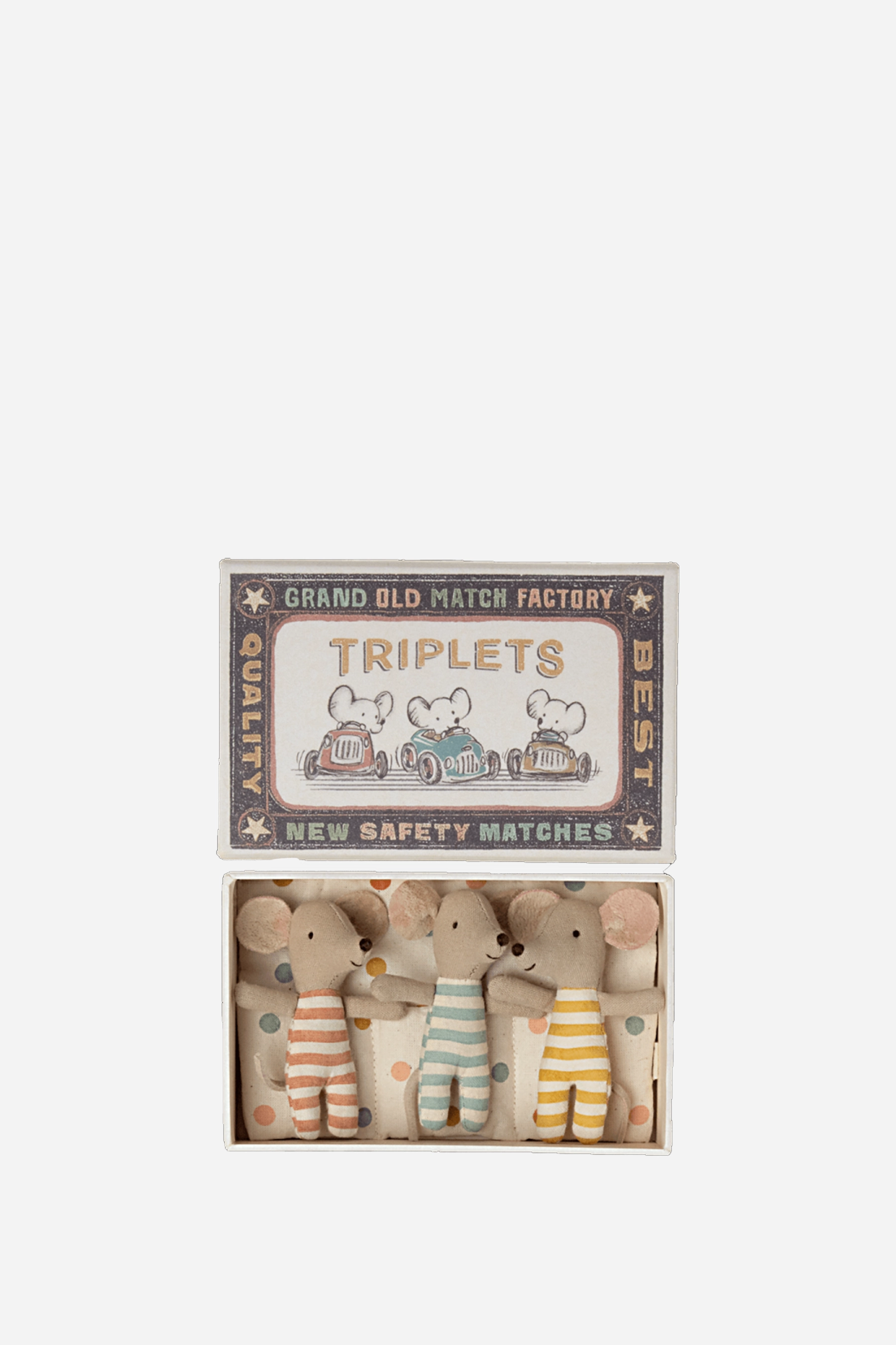 Maileg Triplets Baby Mice in Matchbox – Domestic Science Home