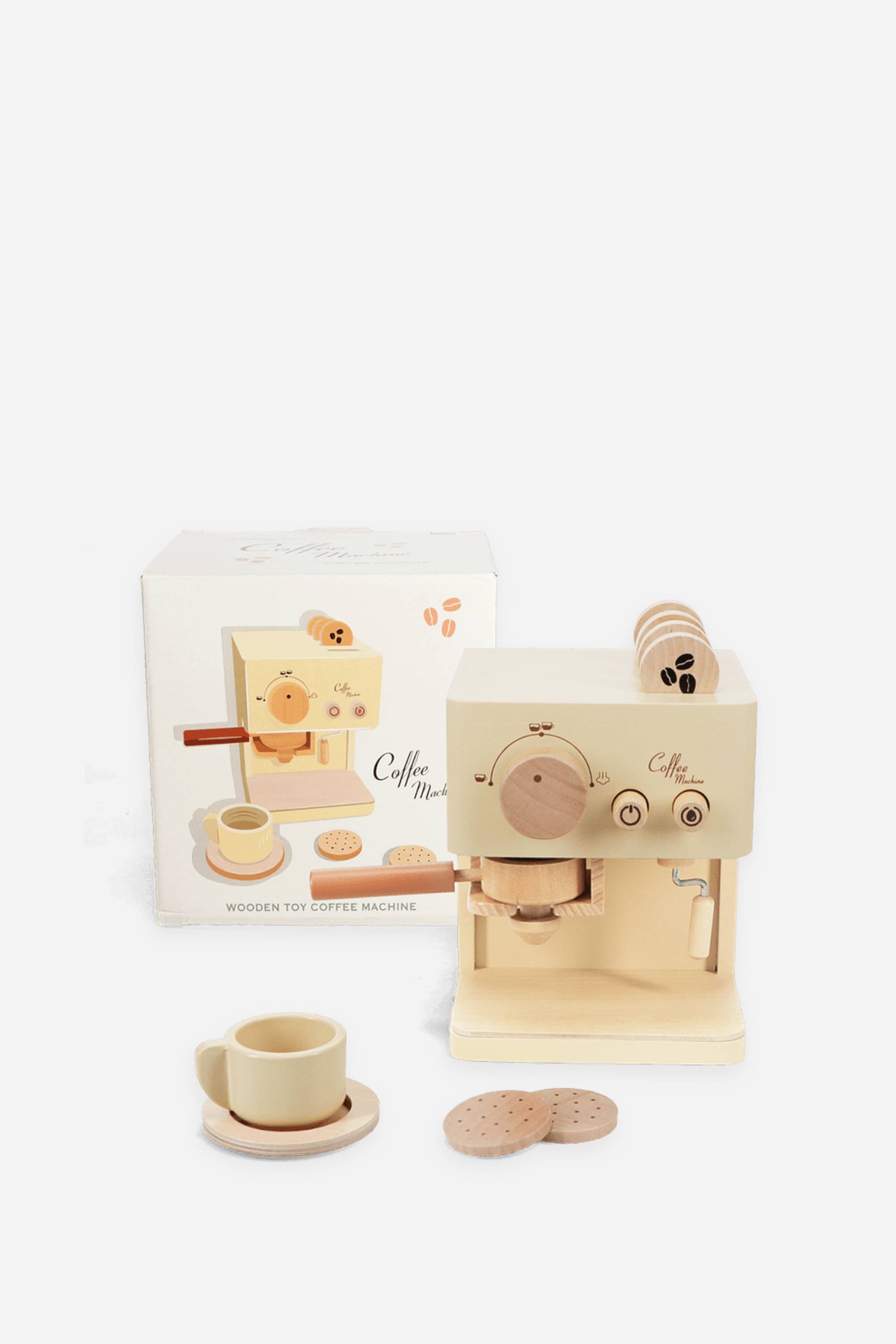 Wooden Toy Coffee Machine Playset – Domestic Science Home