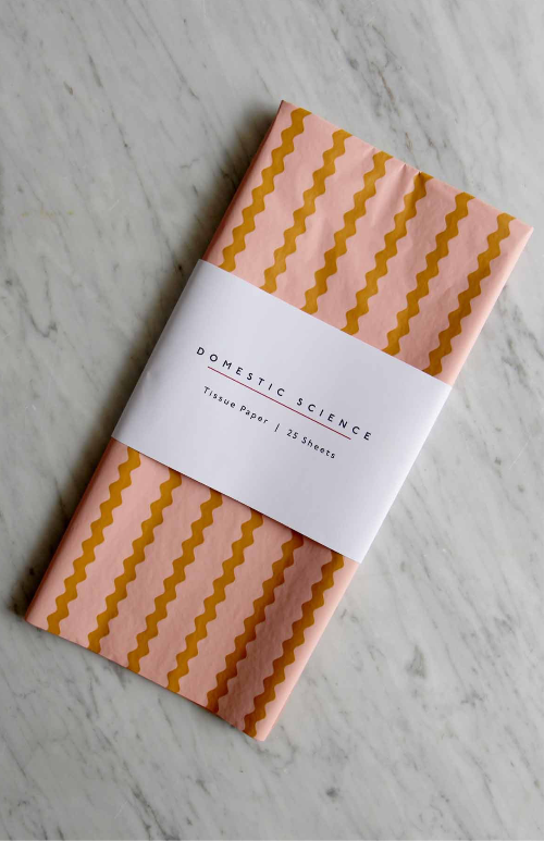 Candy RicRac / Peach & Mustard / 25 Sheets – Domestic Science Home